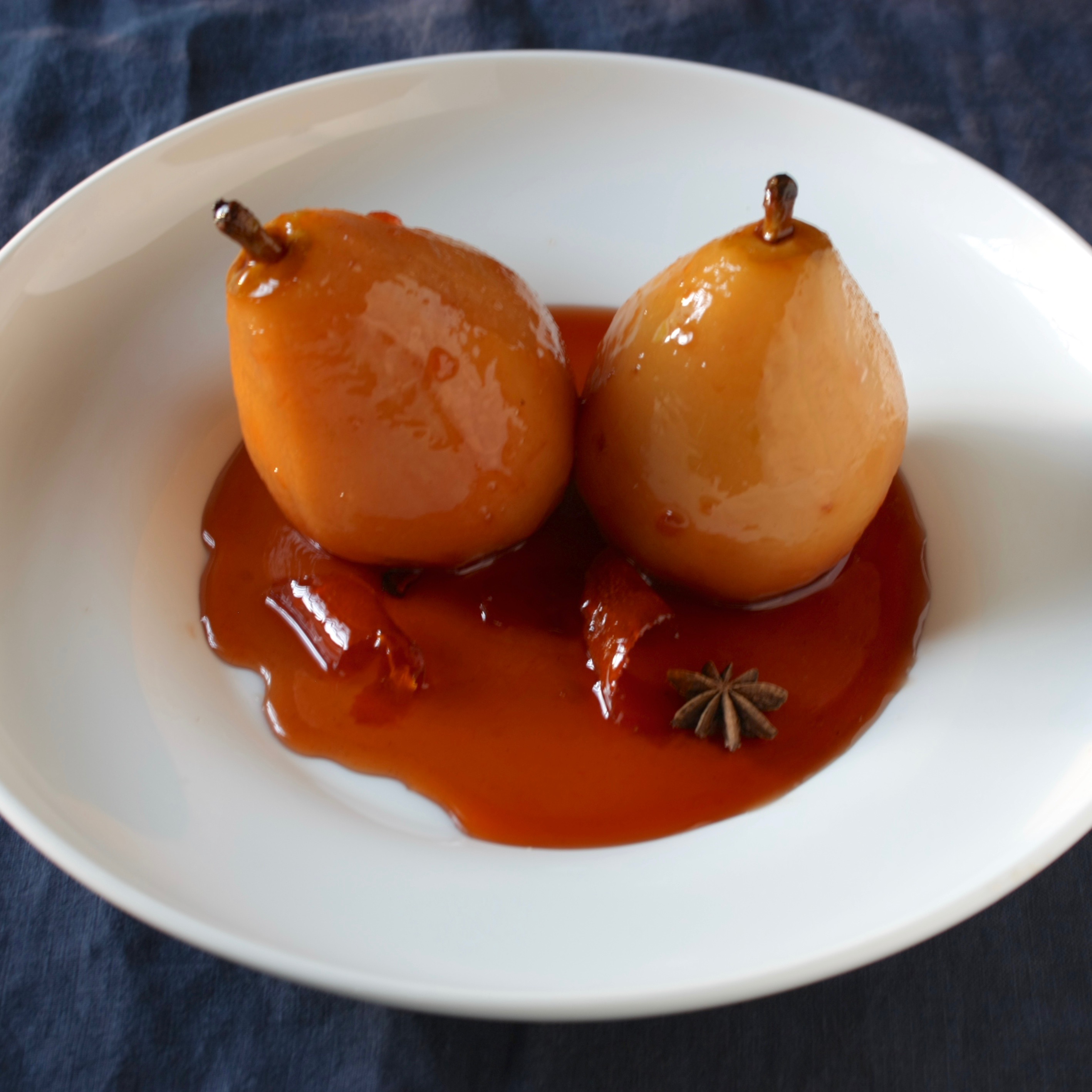 Pears Poached in Port Wine - Marilena's Kitchen