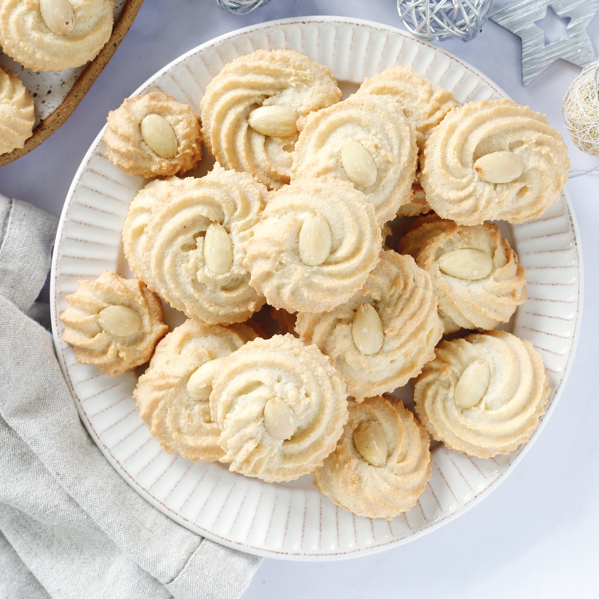 Greek Almond Cookies (amygdalota) - Marilena's Kitchen