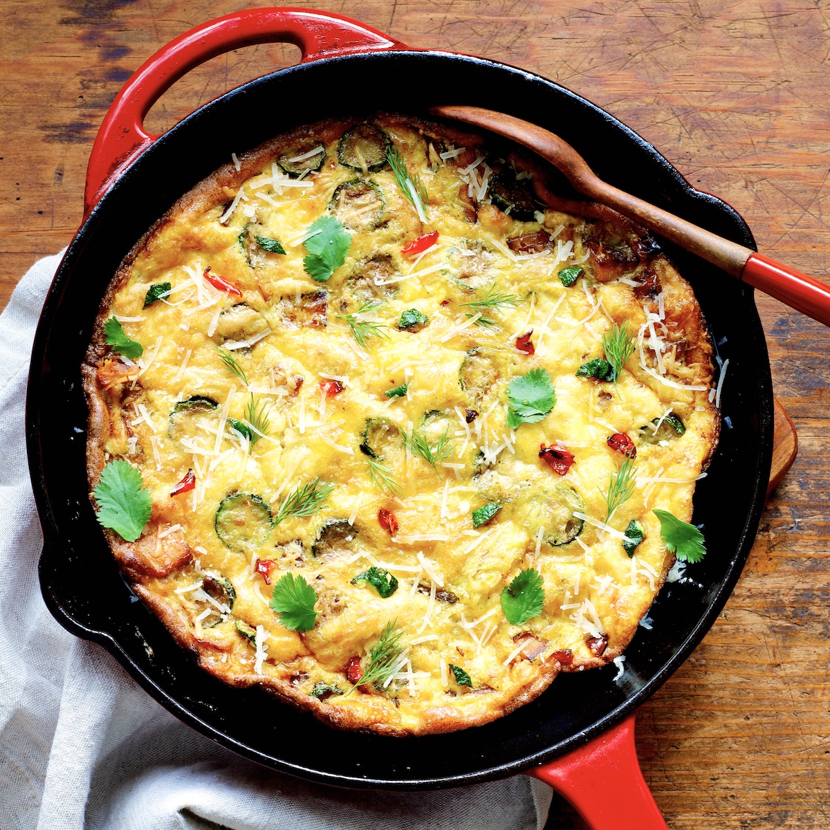 Vegetable Frittata with Fontina Cheese - Marilena's Kitchen